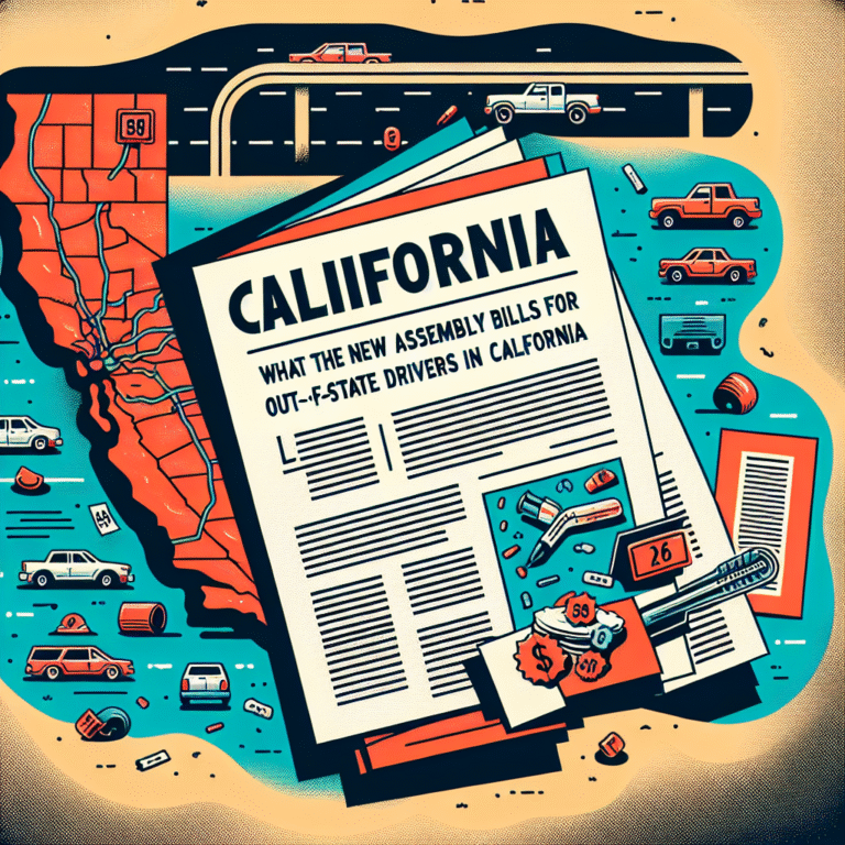 What the New Assembly Bills Mean for Out‑of‑State Drivers in California ...