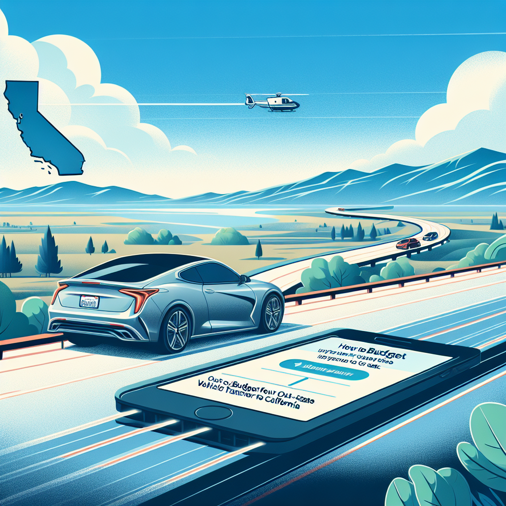 How to Budget for Your Out‑of‑State Vehicle Transfer to California ...